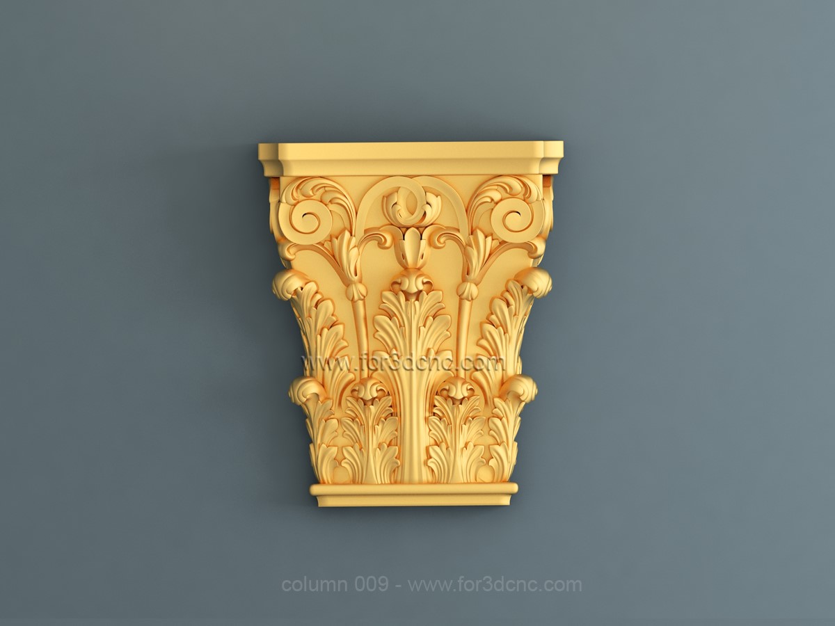 COLUMN 009 | STL - 3D model for CNC | 3D STL MODEL FOR CNC | STL MODEL ...