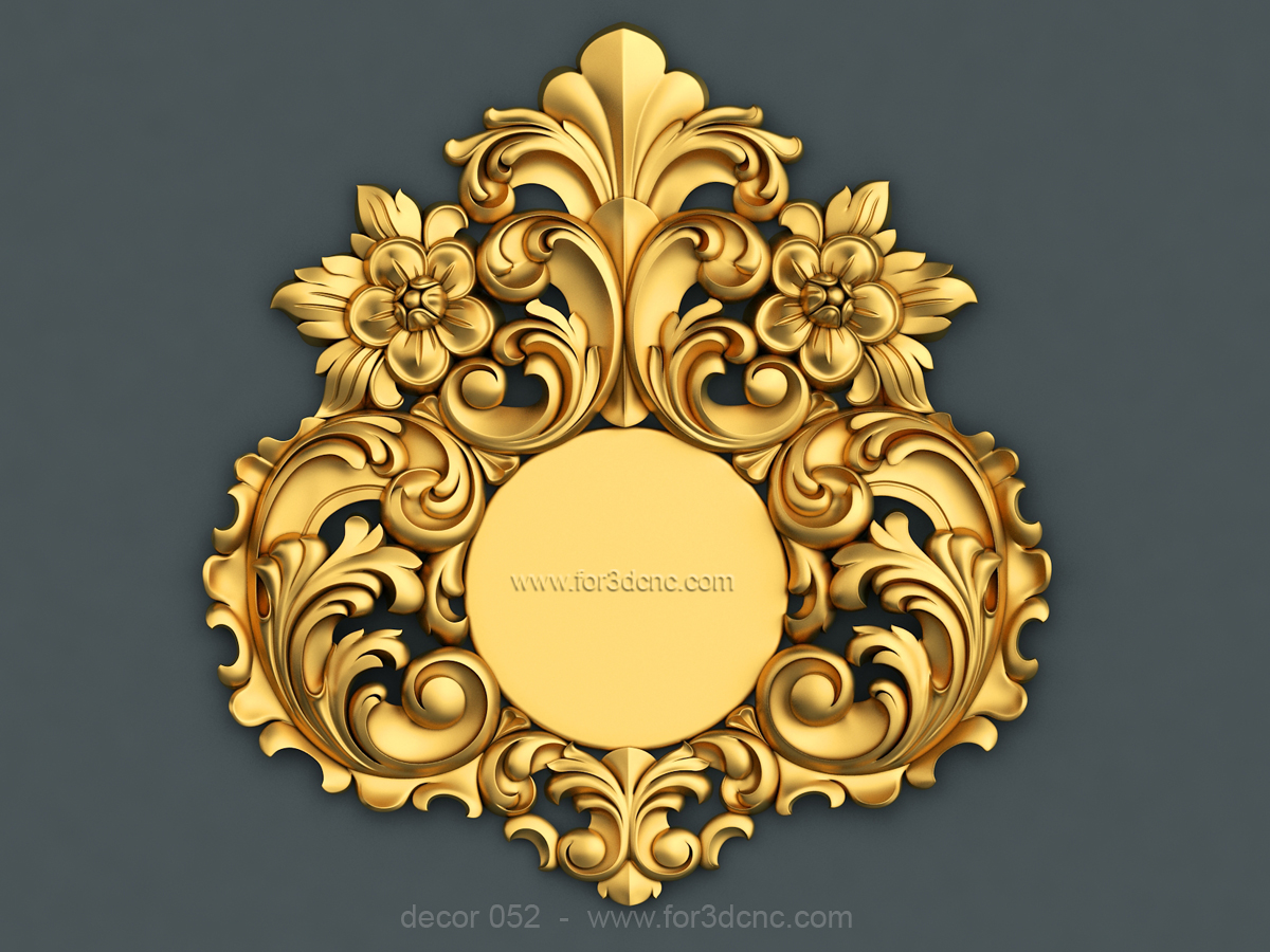 Decor 053 Stl 3d Model For Cnc 3d Stl Model For Cnc Stl Model