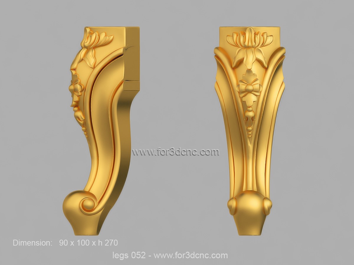 LEGS 052 | STL – 3D model for CNC | 3D STL MODEL FOR CNC | STL MODEL | 3D STL FILES
