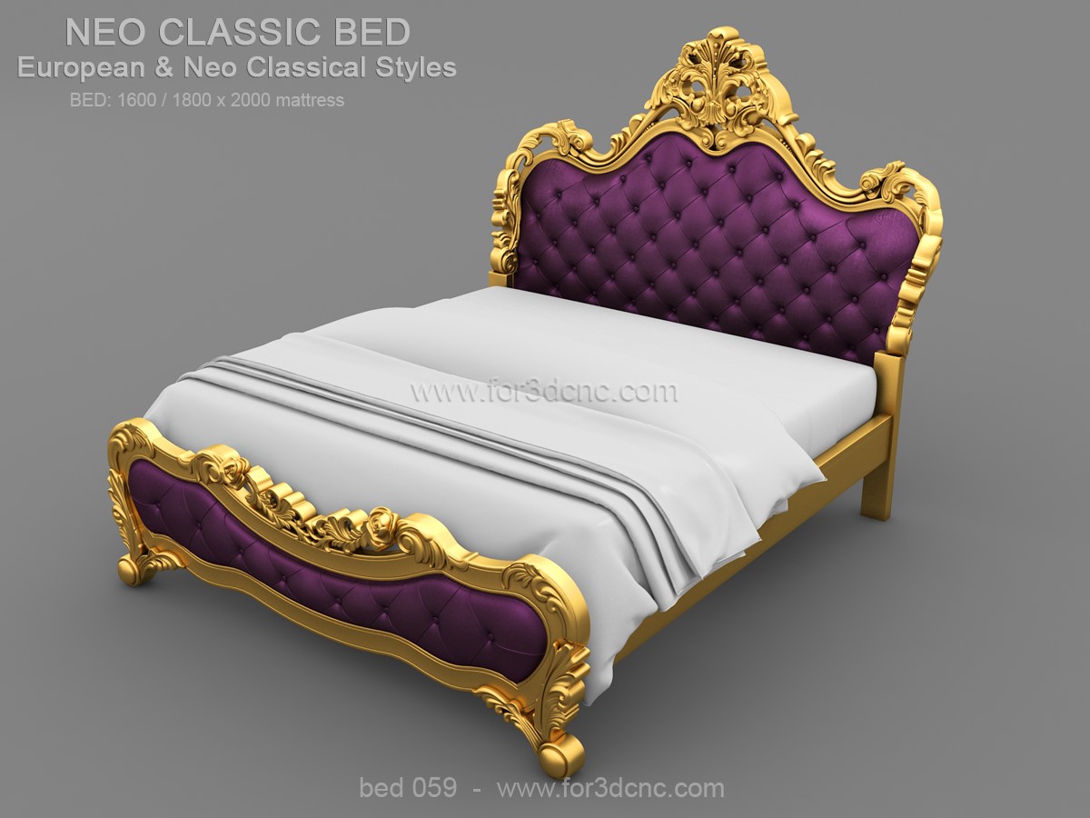 Bed 059 Stl 3d Model For Cnc 3d Stl Model For Cnc Stl Model