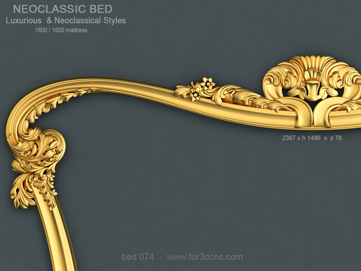 Bed 074 Stl 3d Model For Cnc 3d Stl Model For Cnc Stl Model
