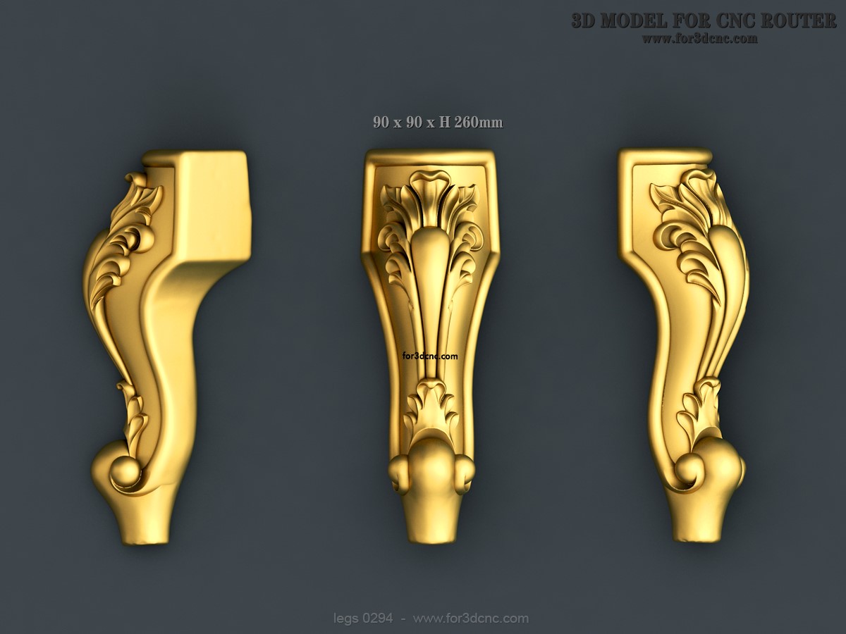 LEGS 294 | STL – 3D model for CNC | 3D STL MODEL FOR CNC | STL MODEL ...