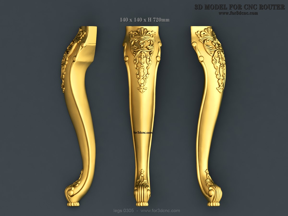 LEGS 305 | STL – 3D model for CNC | 3D STL MODEL FOR CNC | STL MODEL ...